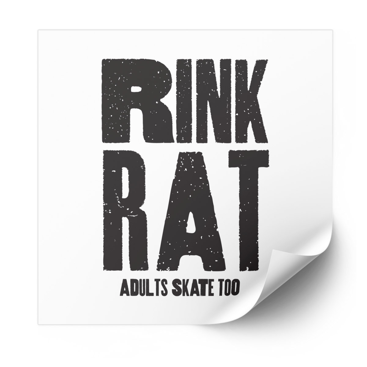 Rink Rat Plastisol Heat Transfer - Figure Skating DIY – Adults Skate ...